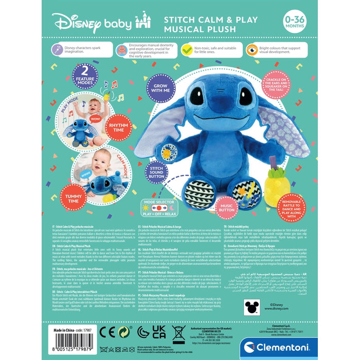 Peluche musical Stitch – Clementoni ES